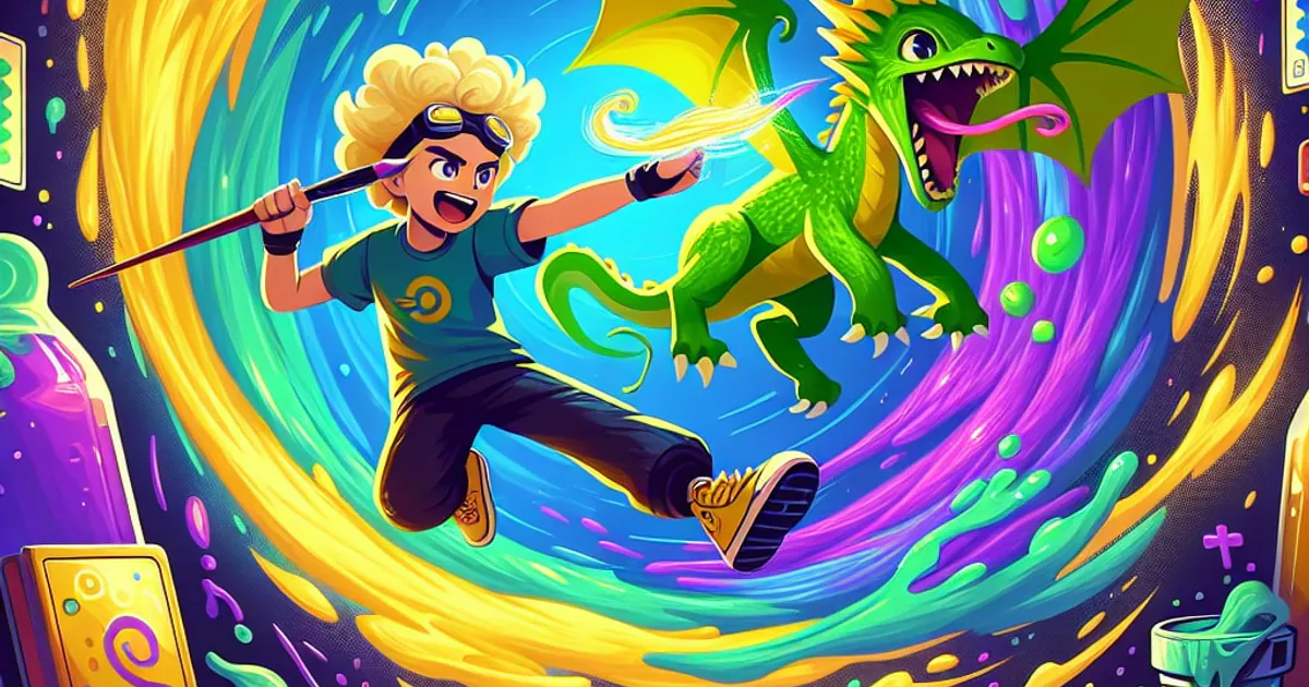 Professor Pixel’s Colorful Portal | StoryWhiz - Children Stories